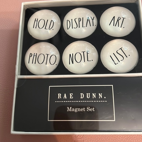 Rae Dunn | Office | Rae Dunn 6 Magnets New Glass Dome Hold Display Art ...